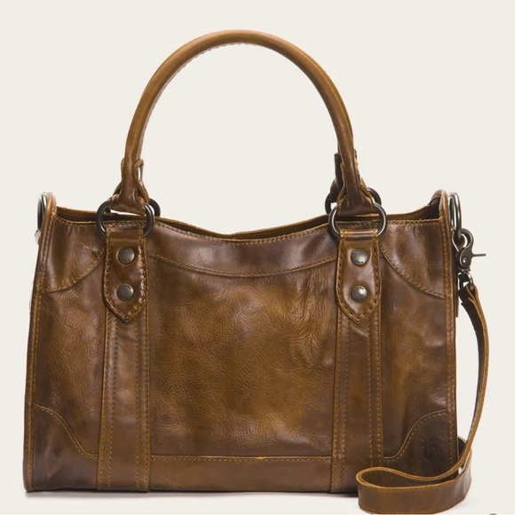 Frye | Bags | The Frye Company Melissa Cognac Leather Distressed ...